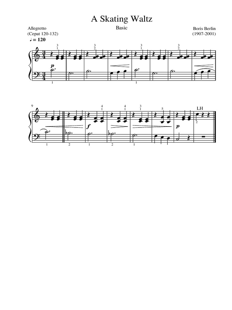13 A Skating Waltz - Piano Basic (SFILE | PDF