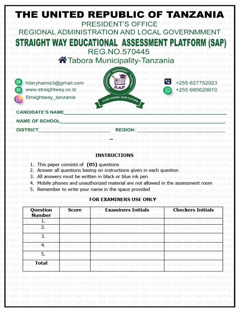 Second Sap Math IV-july | PDF