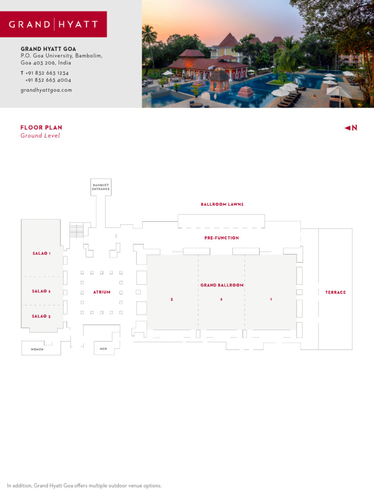 Grand Hyatt Goa Floor Plan English | PDF