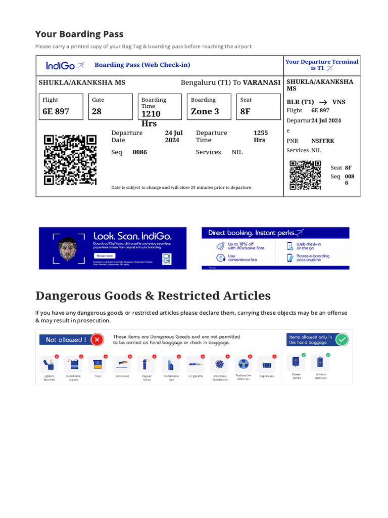 Boarding Pass | PDF