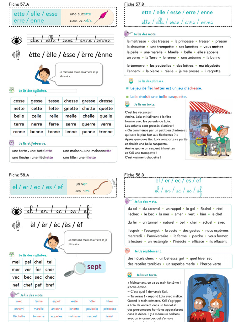 Fiches de Son Calimots - Période 5 - Sans Alphas - Camcaja | PDF