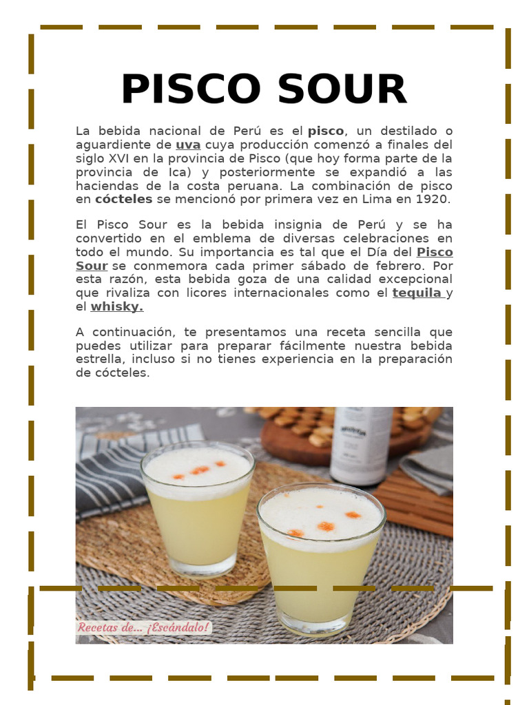 Pisco Sour | PDF