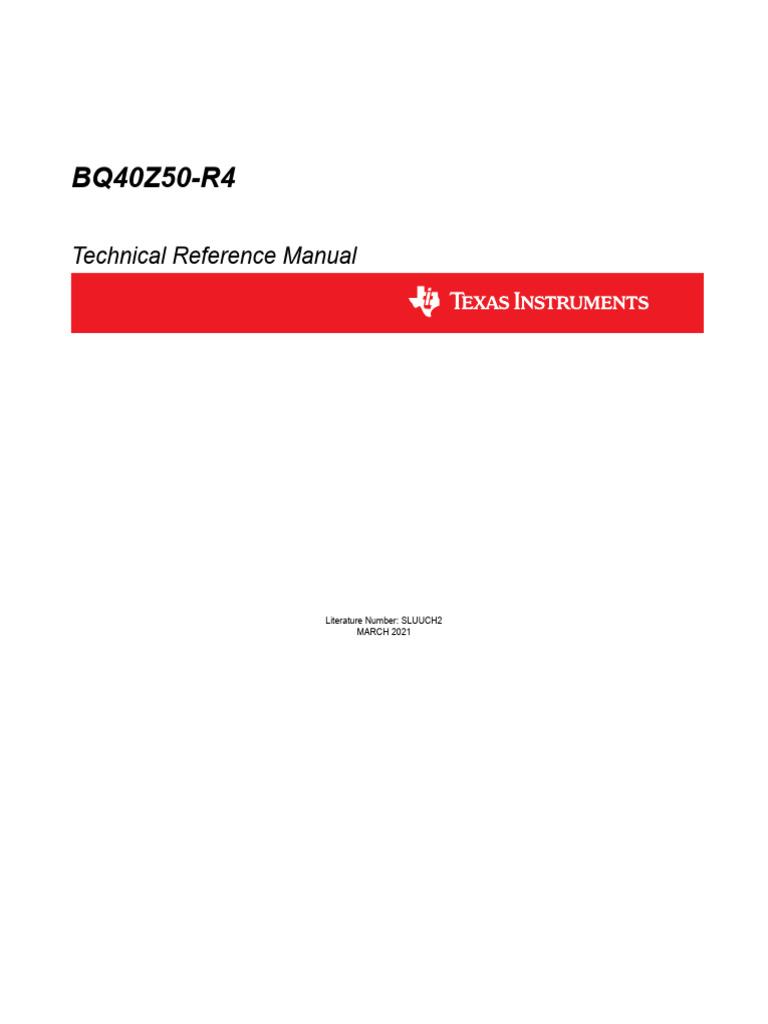 BQ40Z50 R4 | PDF