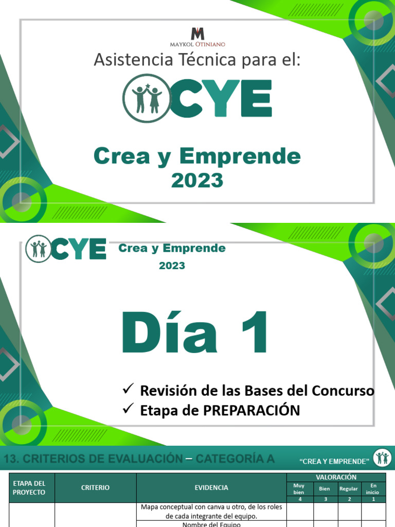 03 - Crea y Emprende 2023 - DÍA 1 | PDF