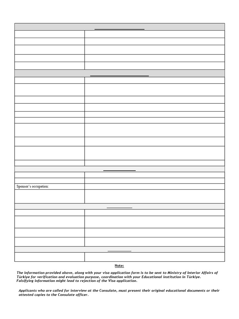Student Preinterview Form | PDF