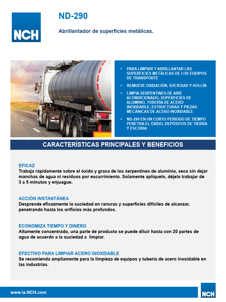 Ficha Tecnica Pe ND 290 2020 | PDF