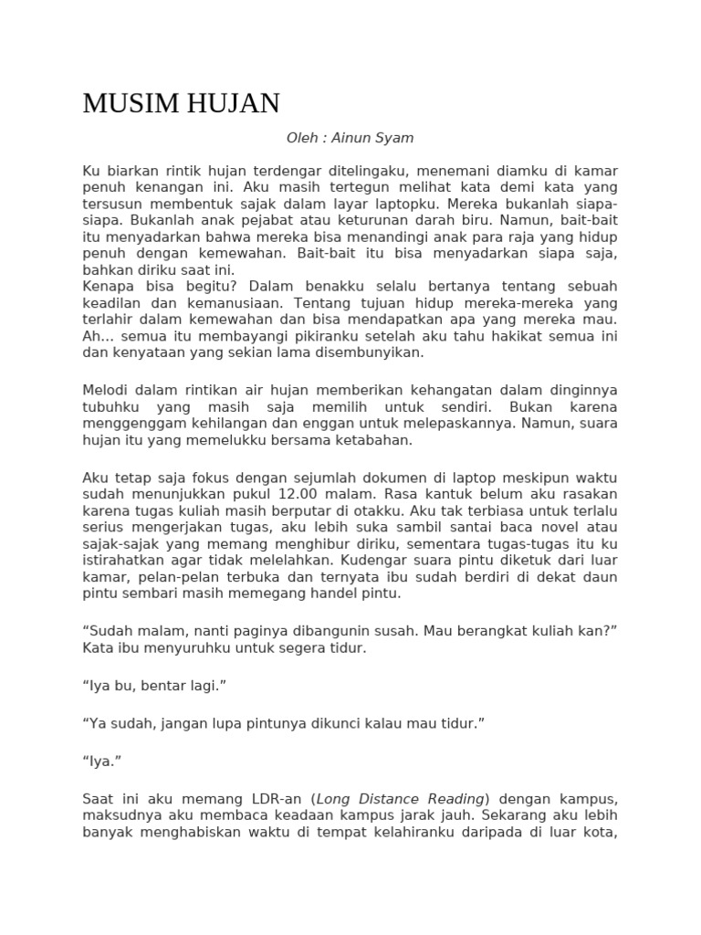 Musim Hujan | PDF