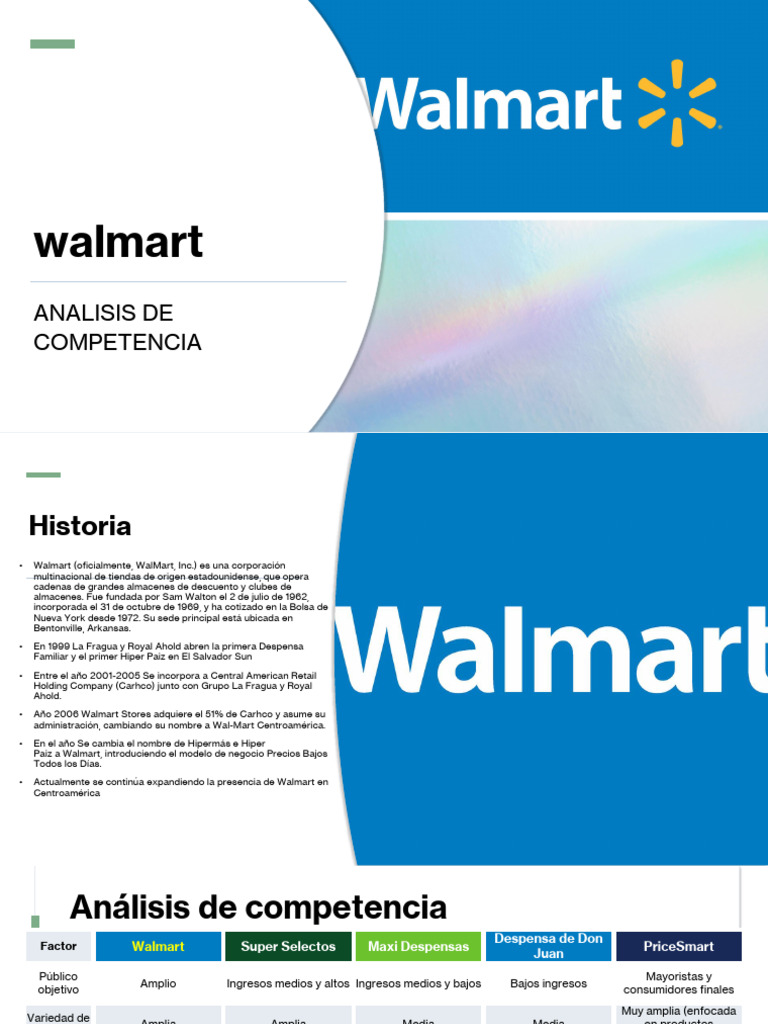 Analisis de competencia Walmart | PDF
