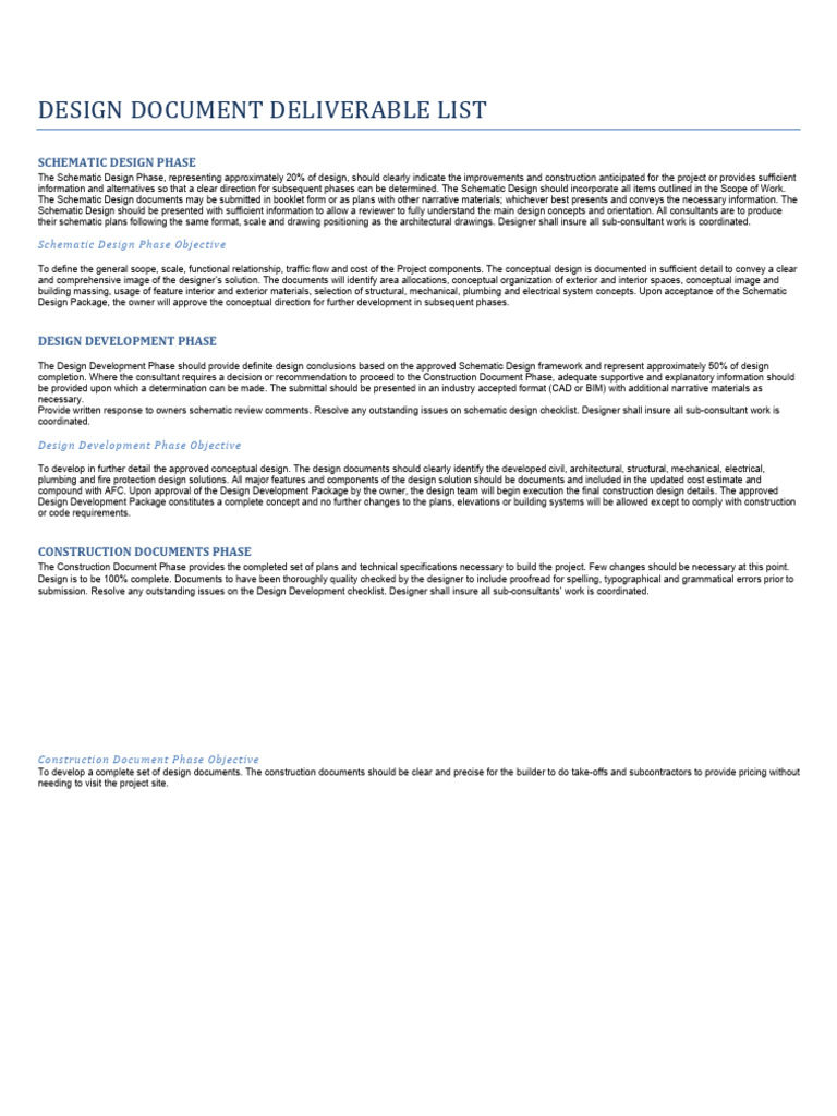625 Design Document Checklist | PDF