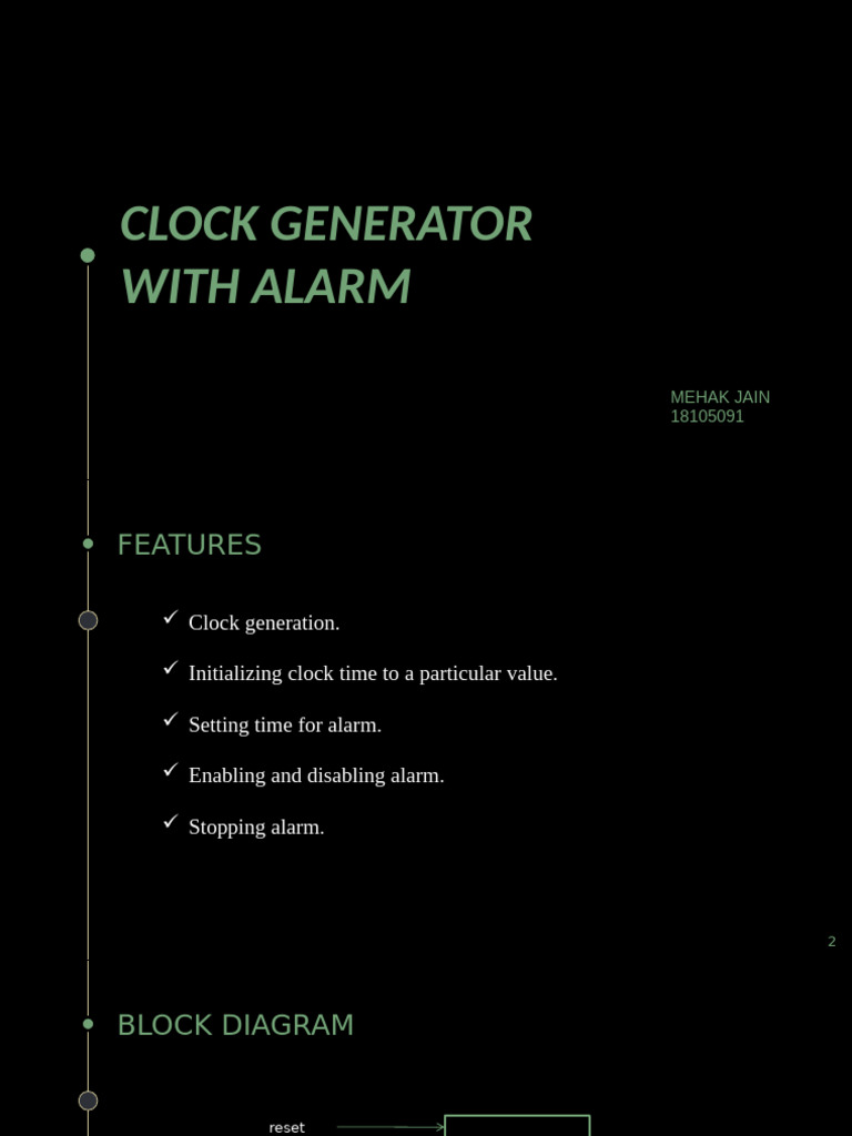 Alarm Clock Presentation | PDF