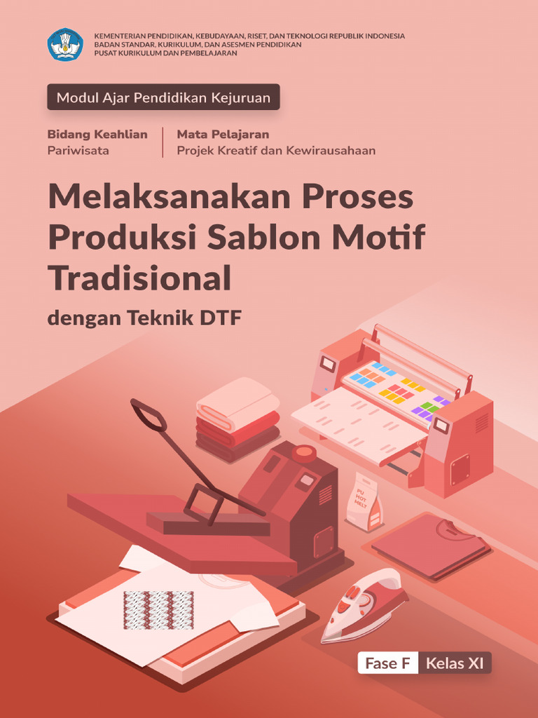 Modul Ajar Projek Kreatif Dan Kewirausahaan - Melaksanakan Proses Produksi Sablon Motif ...