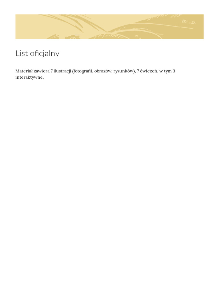 List Oficjalny | PDF