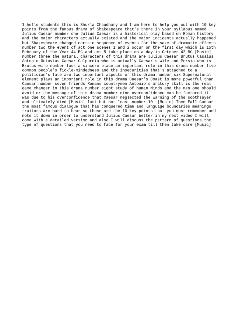 Class Notes - Class 9 Important Ponts English | PDF