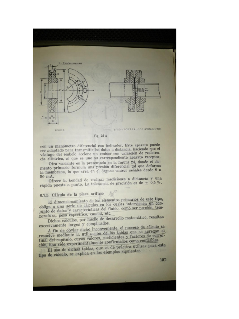 Cálculo de Placa Orificio y Tubo Venturi | PDF