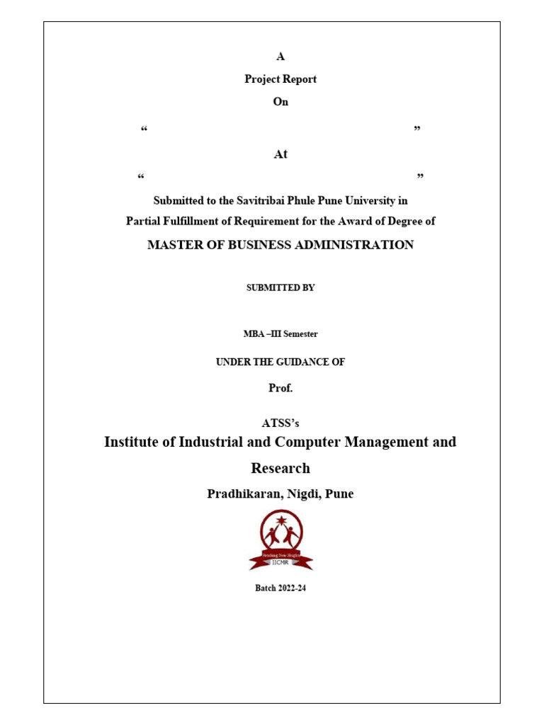 SIP Report Format 2024 25 | PDF