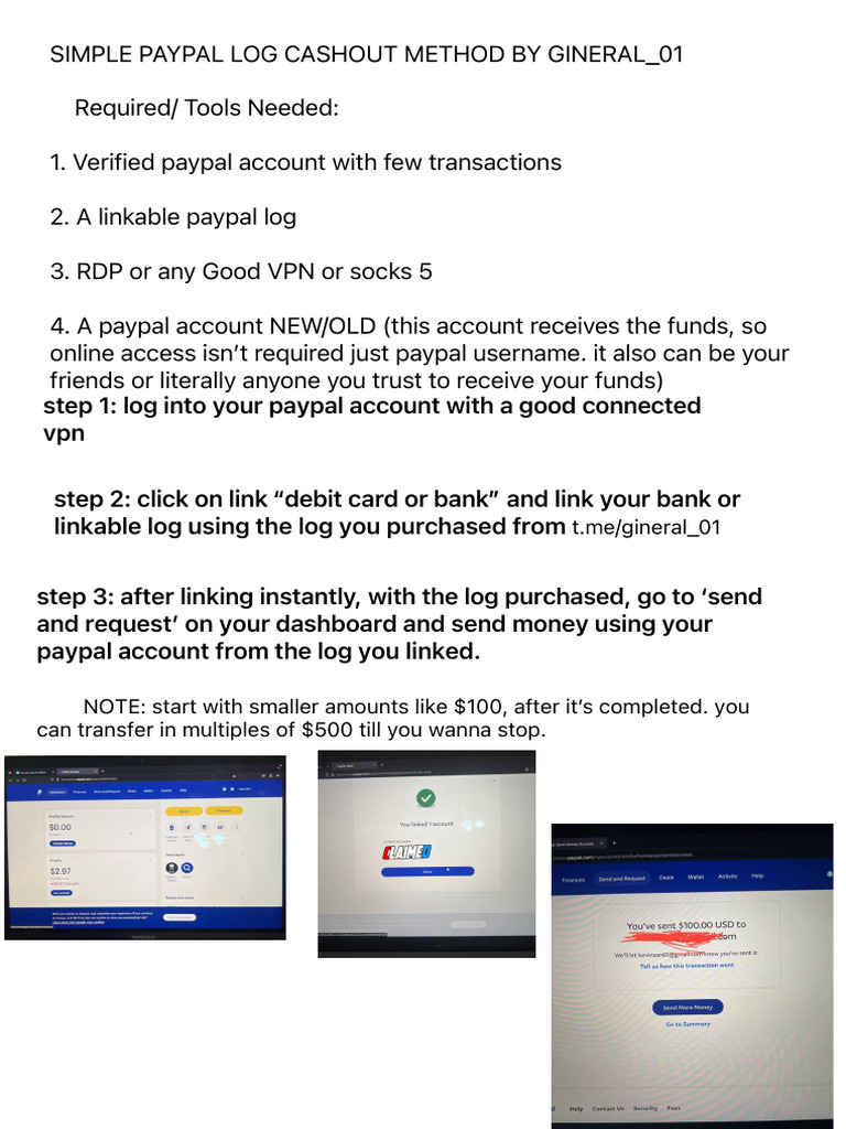 PayPal Cashout Method Guide | PDF
