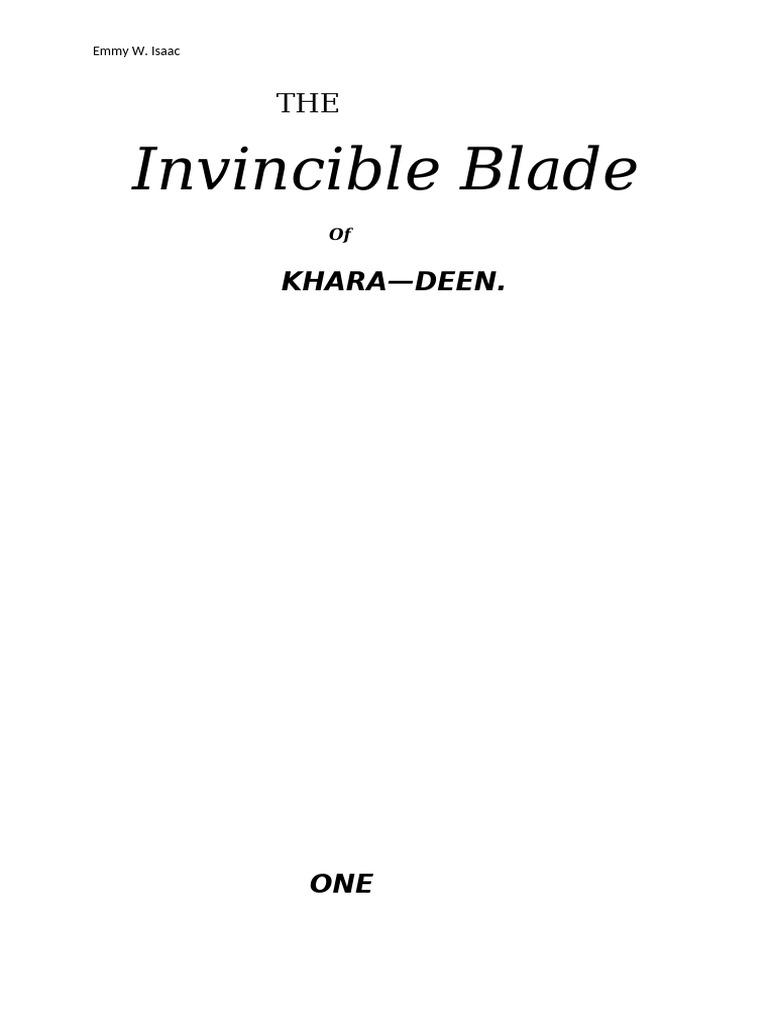 Invincible Blade | PDF