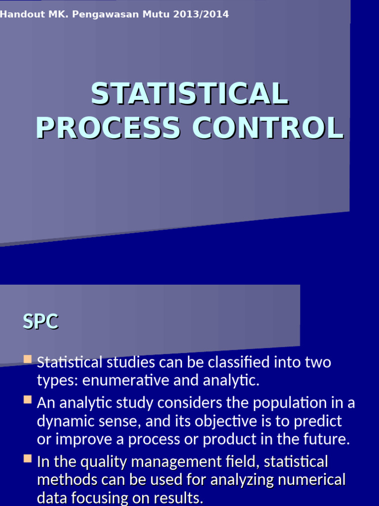 Statistical Process Control | PDF