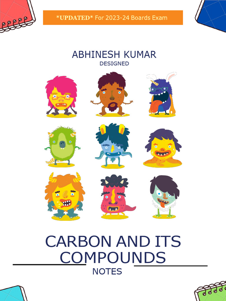 Handwritten Notes on Carbon Compounds | PDF | Chemical Bond | Covalent Bond