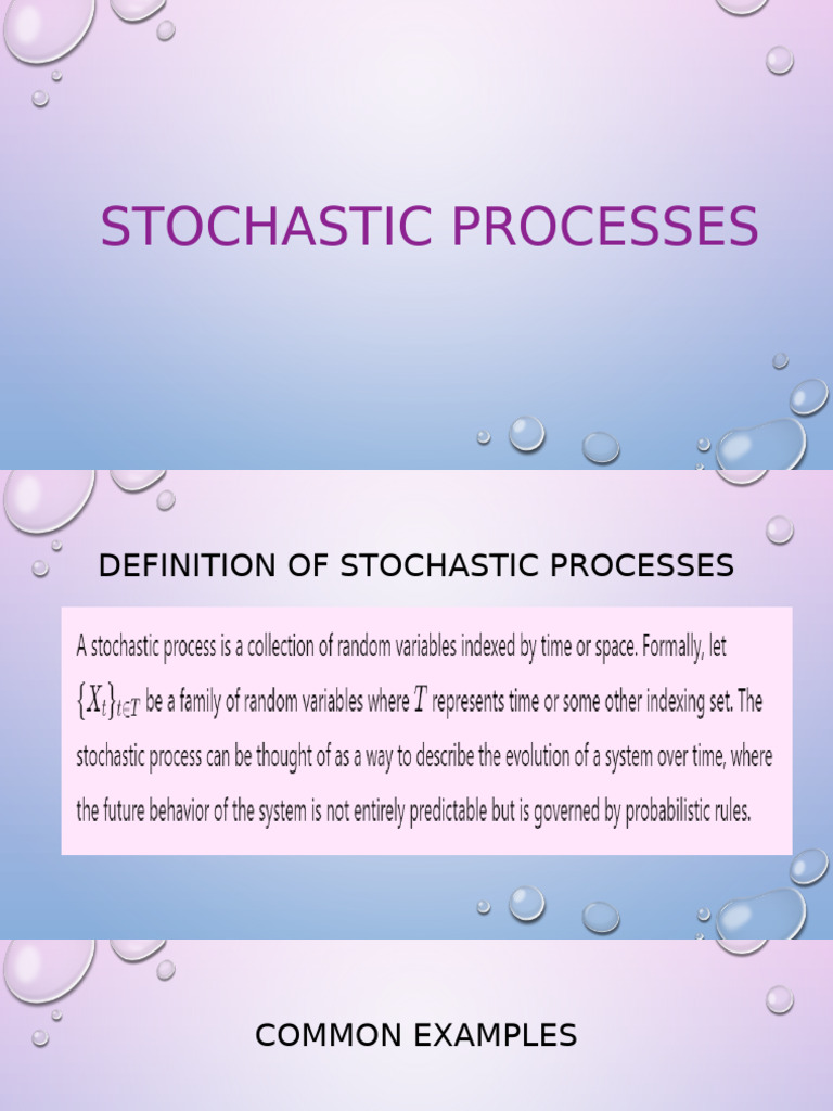 Stochastic Processes | PDF