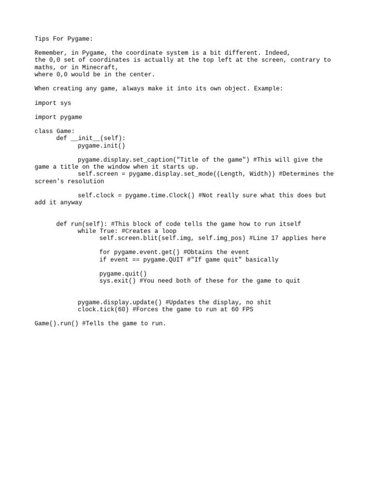 Tips for coding | PDF