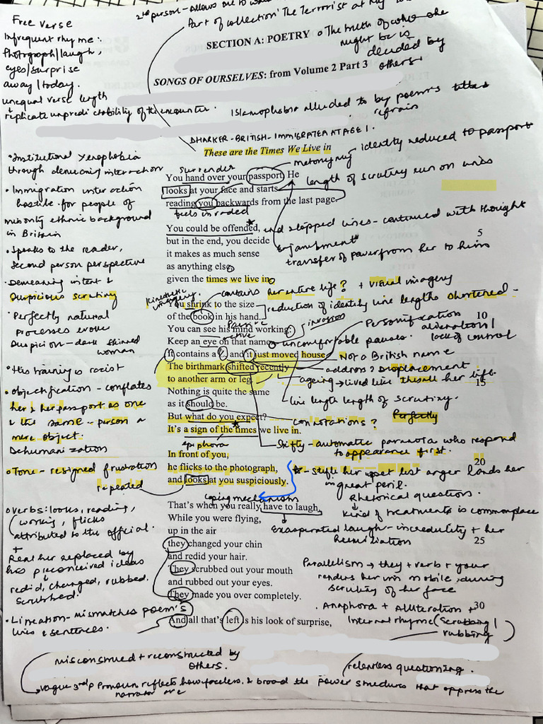 These Are The Times We Live in Annotated | PDF