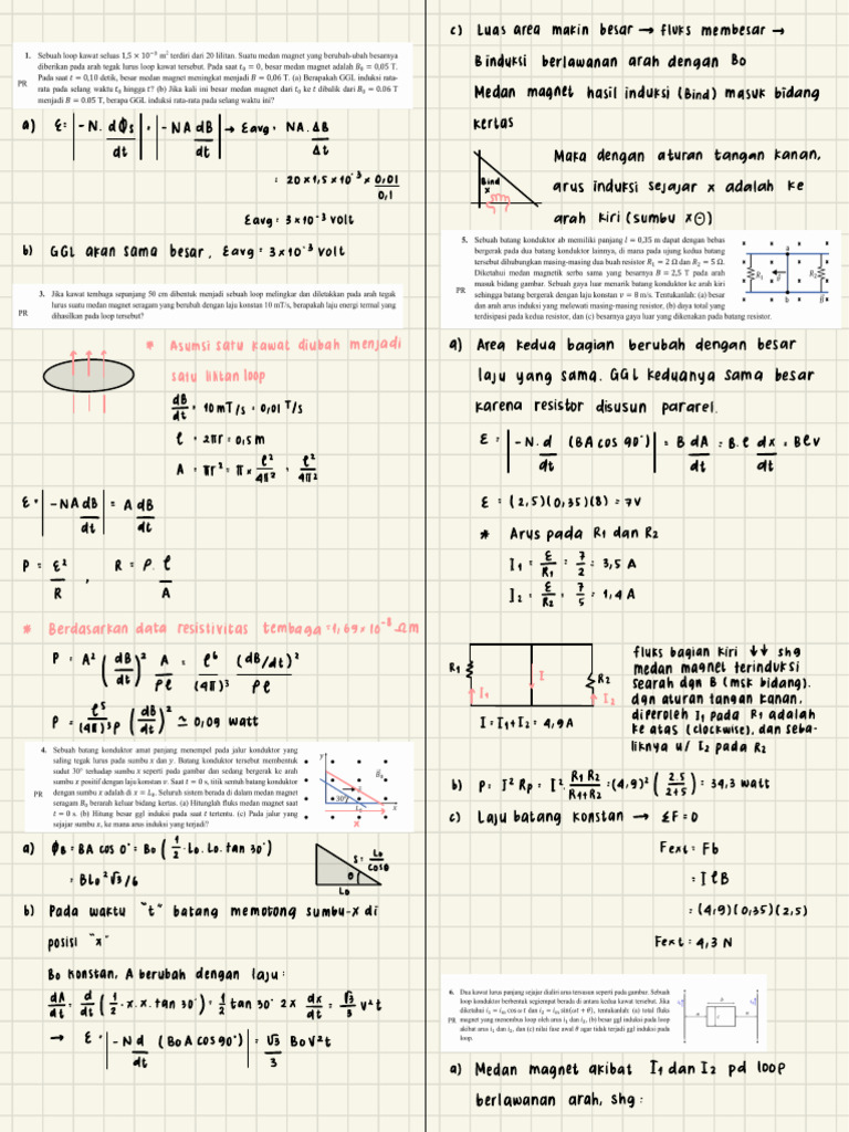 PR4-Induksi EM Dan Arus Bolak Balik | PDF