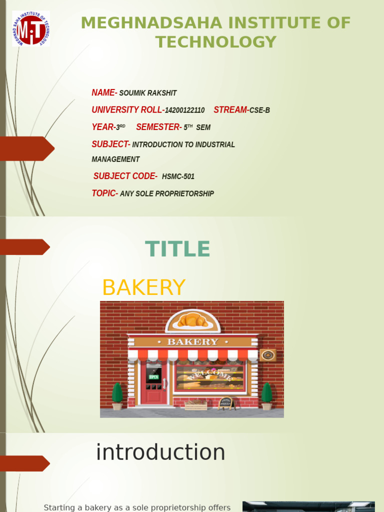 BAKERY | PDF