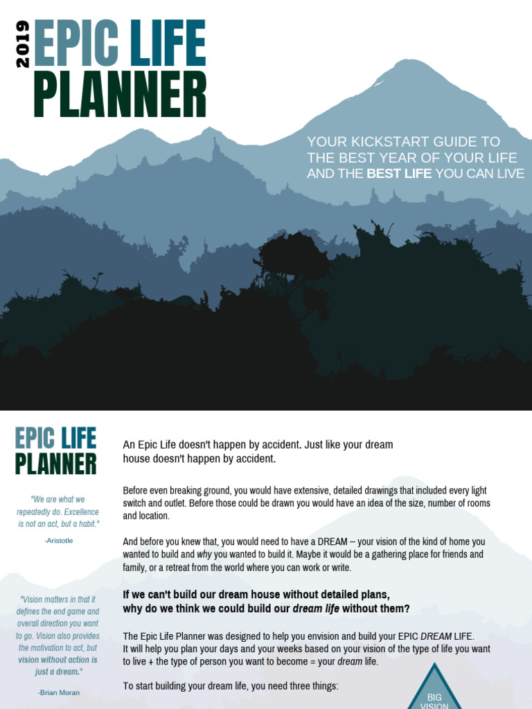 Epic Life Planner | PDF