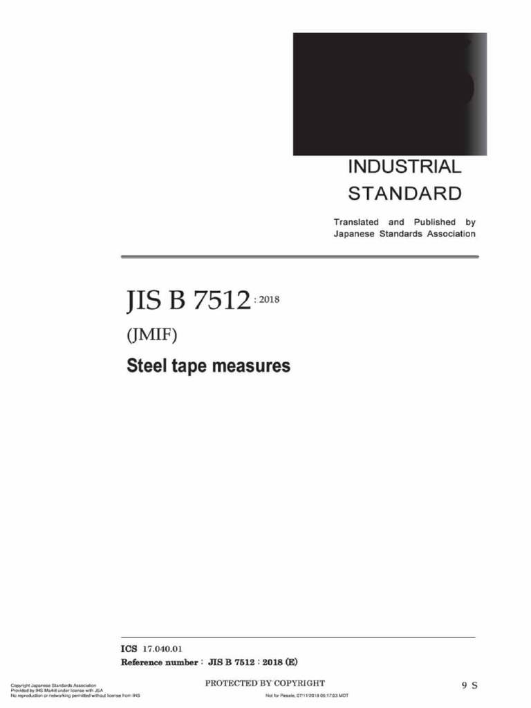 JIS B 7512-2018 Scan | PDF