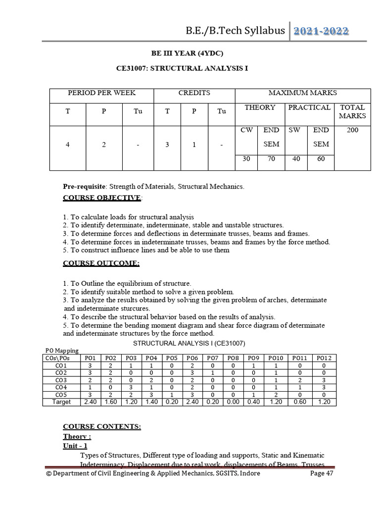 Structural Analysis 1 | PDF