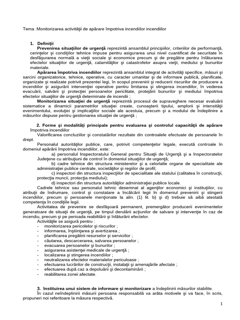 Tema Nr.22.monitorizarea Activitatii de Aparare | PDF