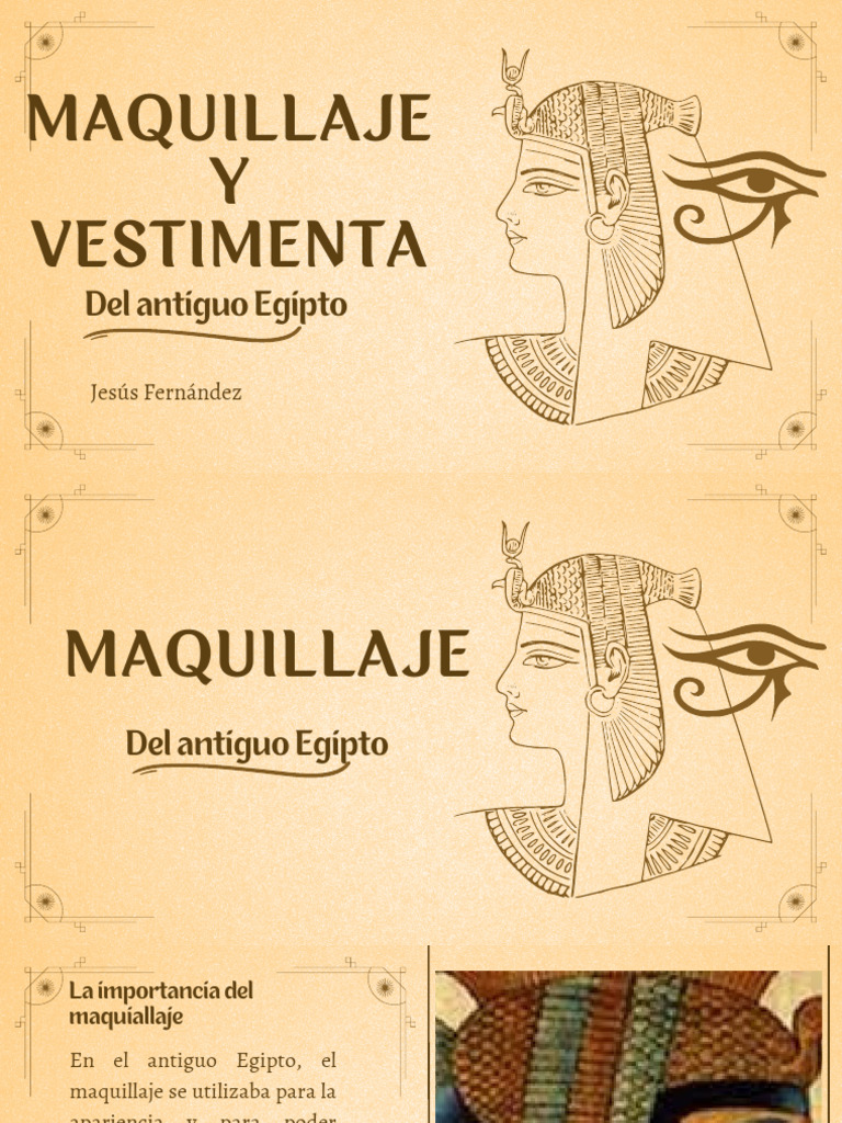 Maquillaje y vestimenta en el antiguo Egipto | PDF | Productos ...