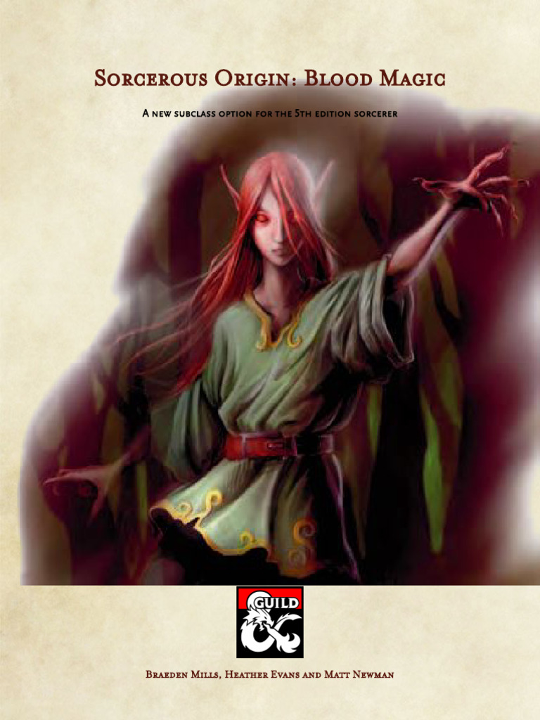 1440823-Sorcerous Origin - Blood Magic | PDF