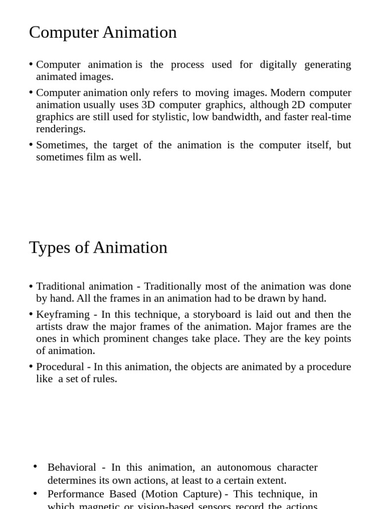 Unit 5 Animation | PDF