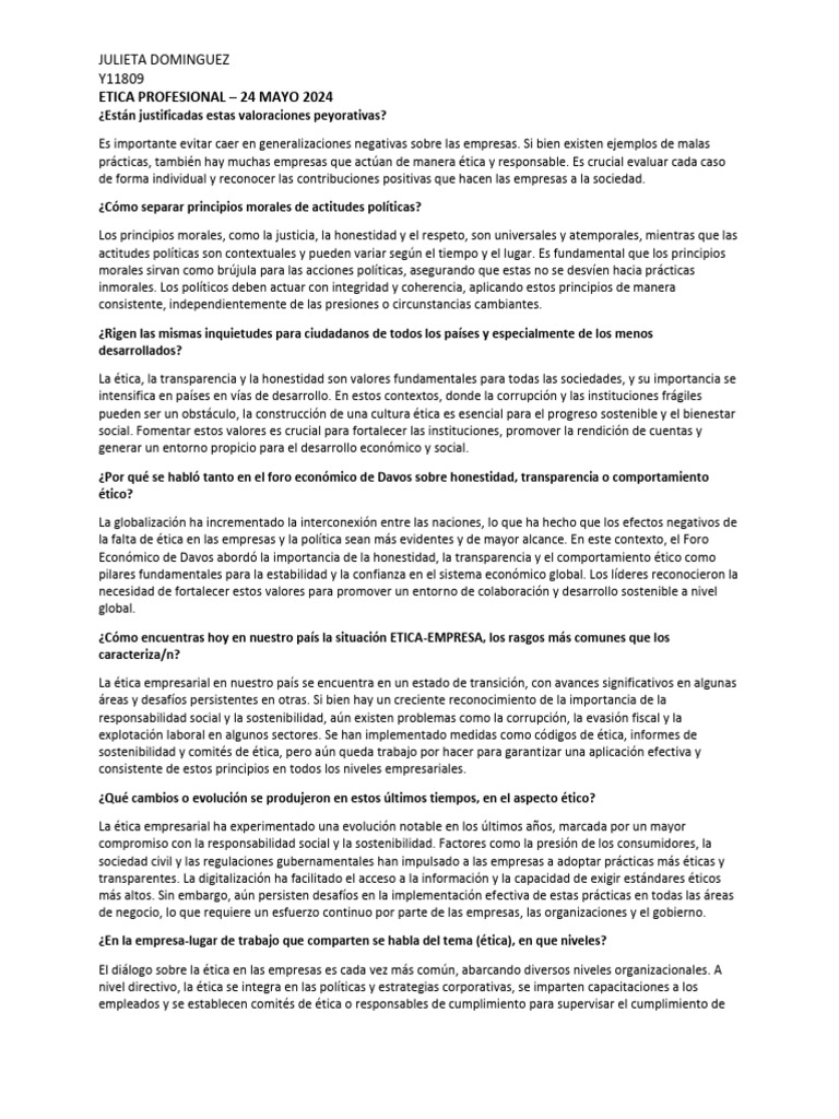 TP Etica 24 Mayo | PDF