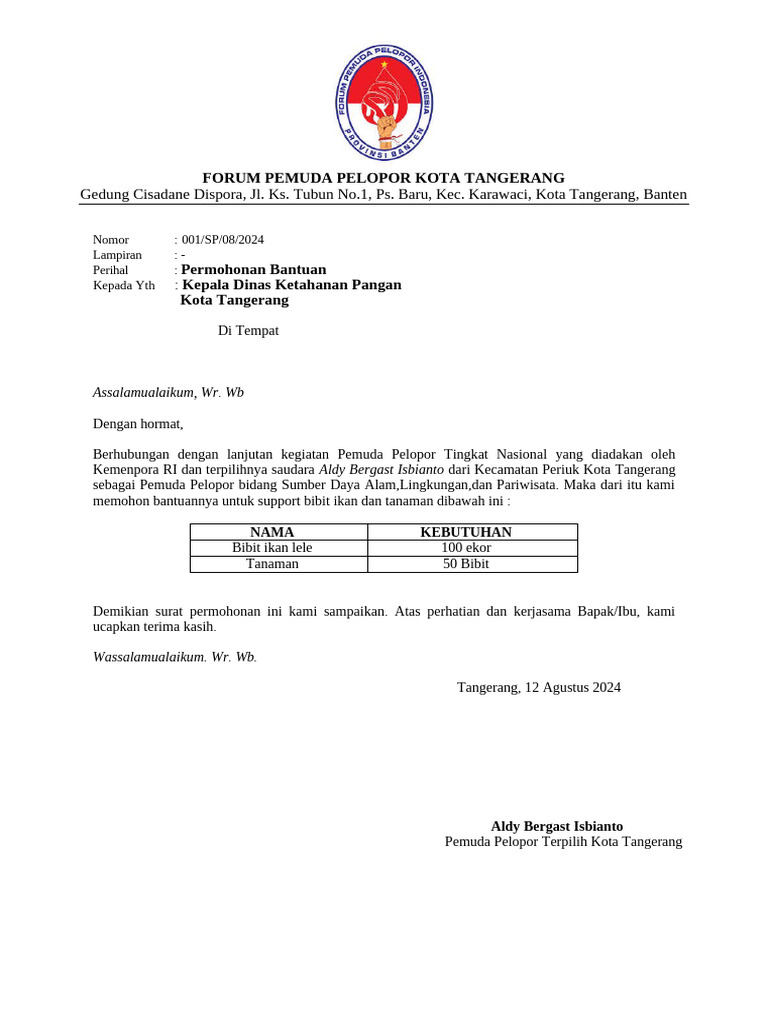 Surat DKP Salinan | PDF