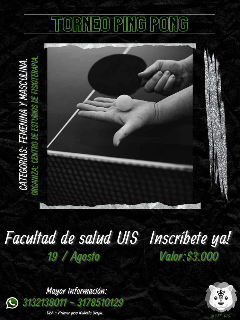 Póster Torneo Ping Pong. | PDF