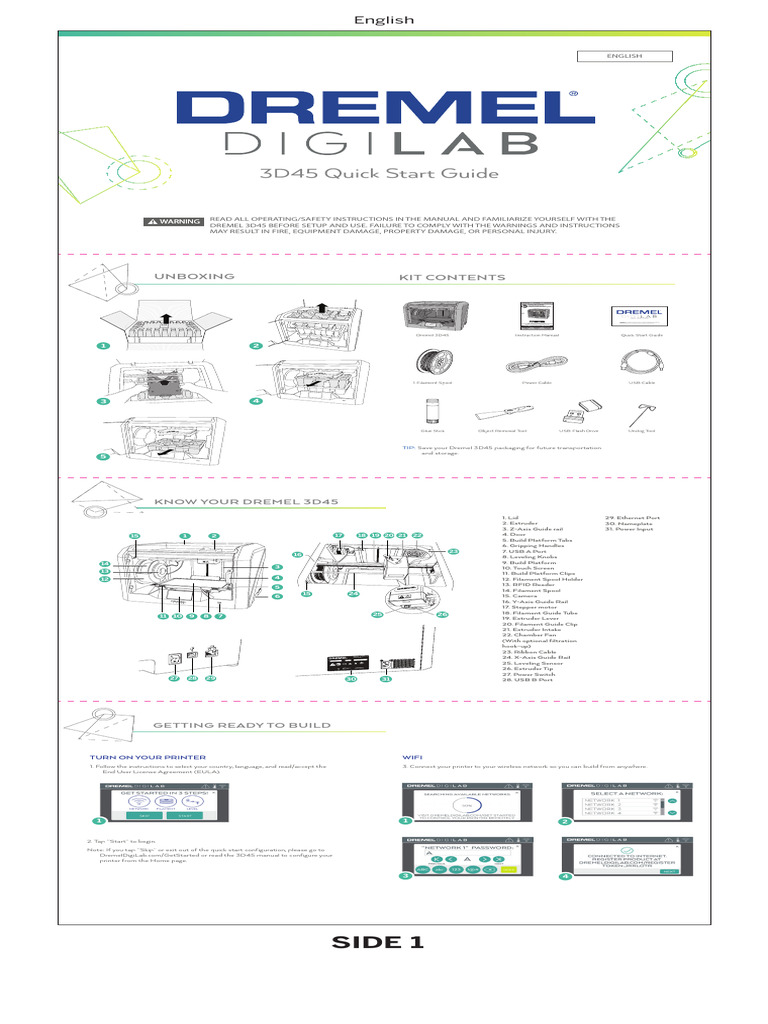 1 Quick Start Guide 3d45 | PDF