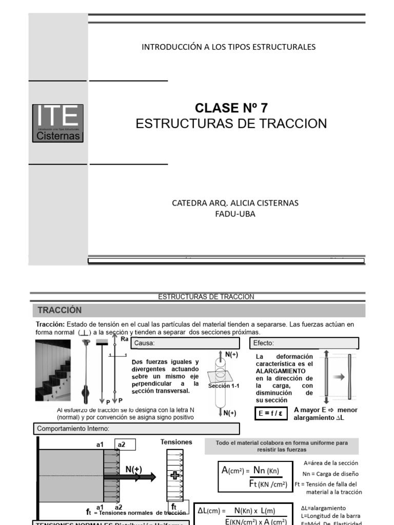 T07-Elementos Sometidos A Tracción | PDF