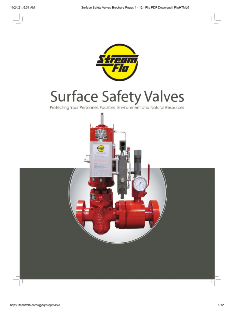 Surface Safety Valves Brochure Pages 1 - 12 - Flip PDF Download ...