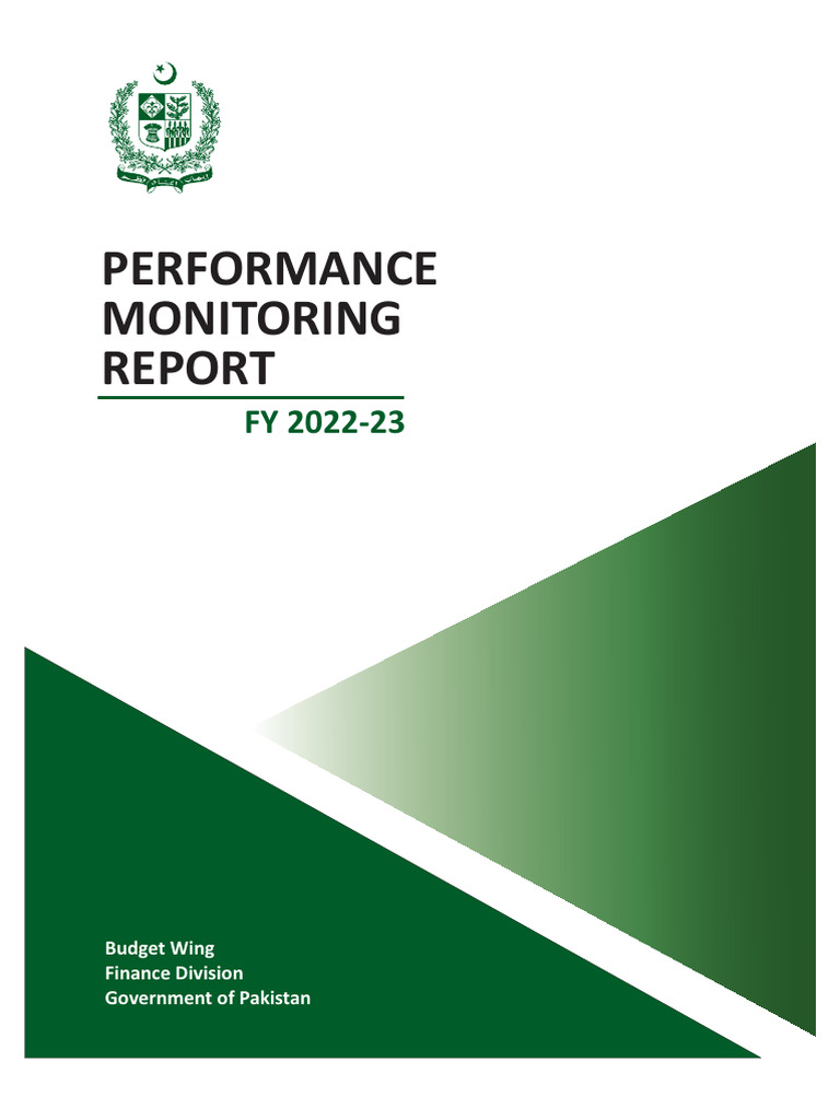 Performance Monitoring Report FY2022 23 | PDF | Audit | Finance & Money ...