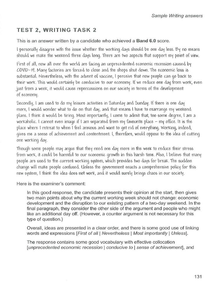 Cambridge 19 - Writing Task 2 - Test 2 DD | PDF