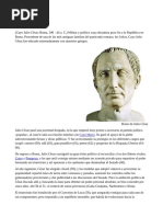 Vida y legado de Julio César | PDF | Julio César | Republica Romana