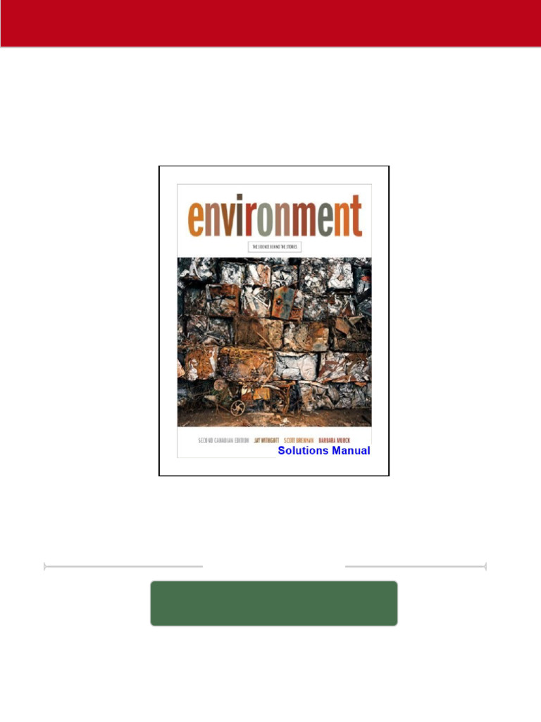 Environment The Science Behind The Stories Second Canadian Edition With ...