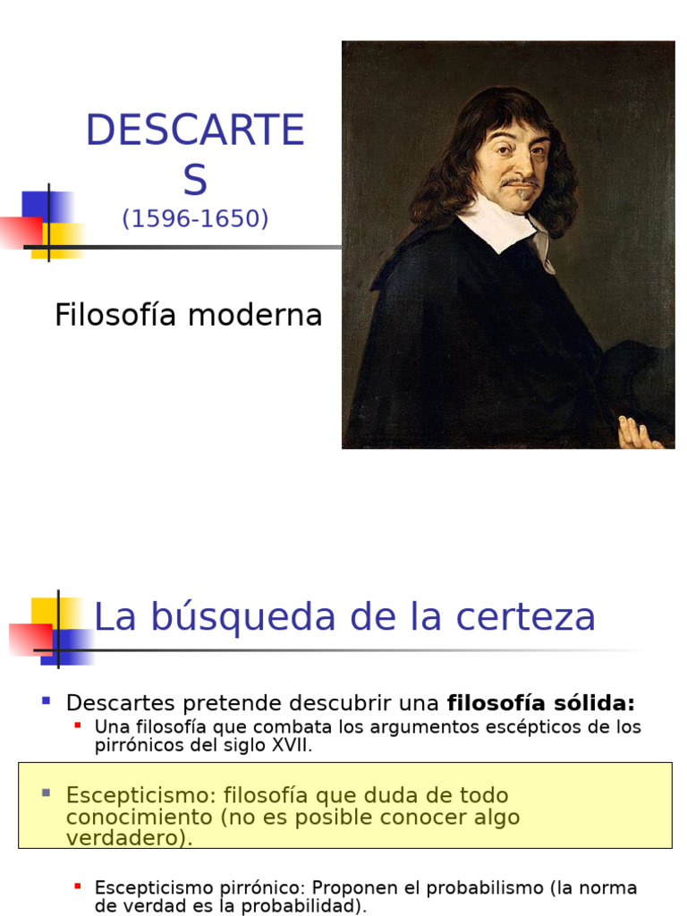 Sem5 - Filosofía de Descartes | PDF