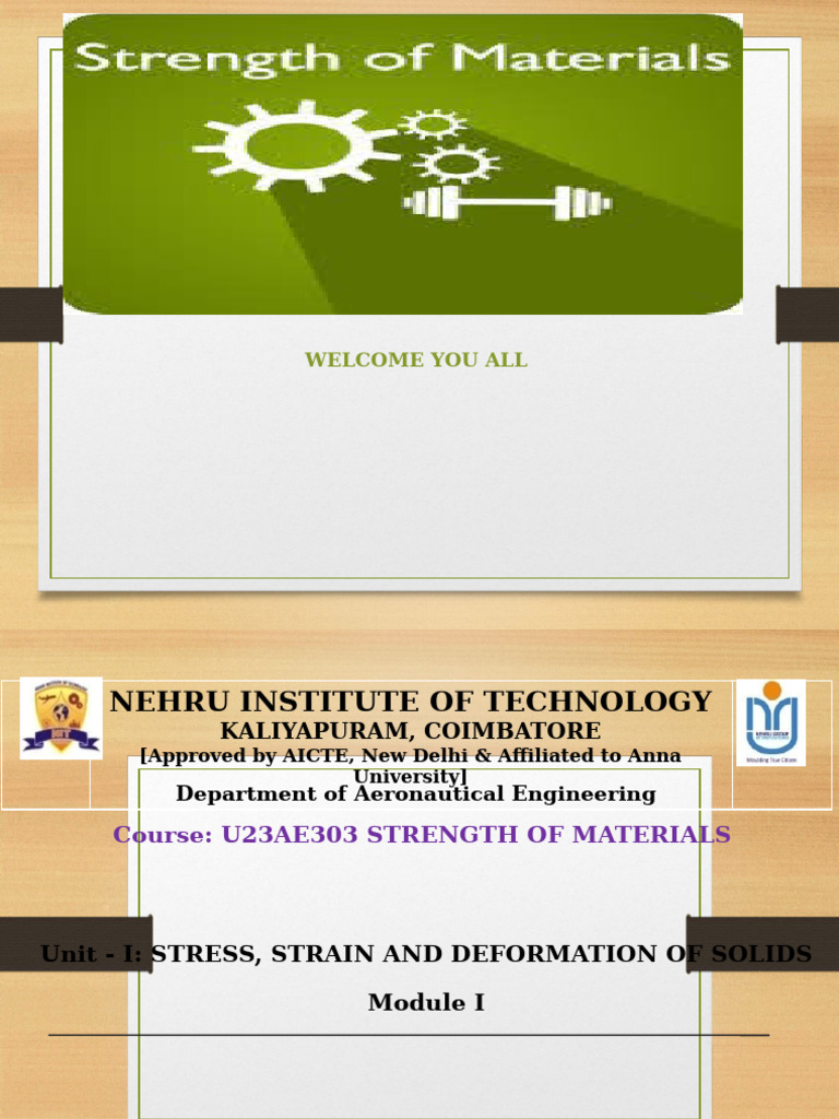 Strength of Materials: Stress and Strain | PDF | Deformation (Engineering) | Ductility