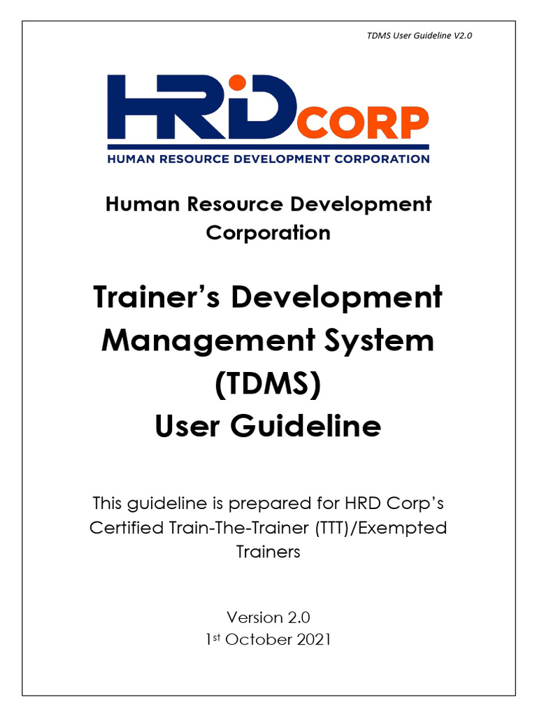 TDSM User Guideline | PDF