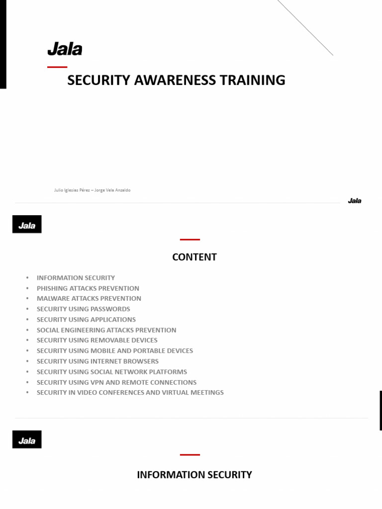 Jalasoft Security Awareness Training Pdf