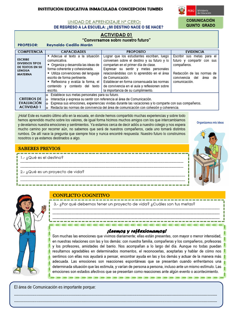 Actividad N°1 Quinto | PDF